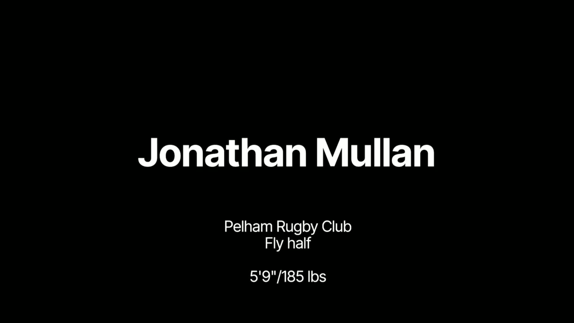 Jonny 2025 Rugby - Jonathan Mullan highlights - Hudl