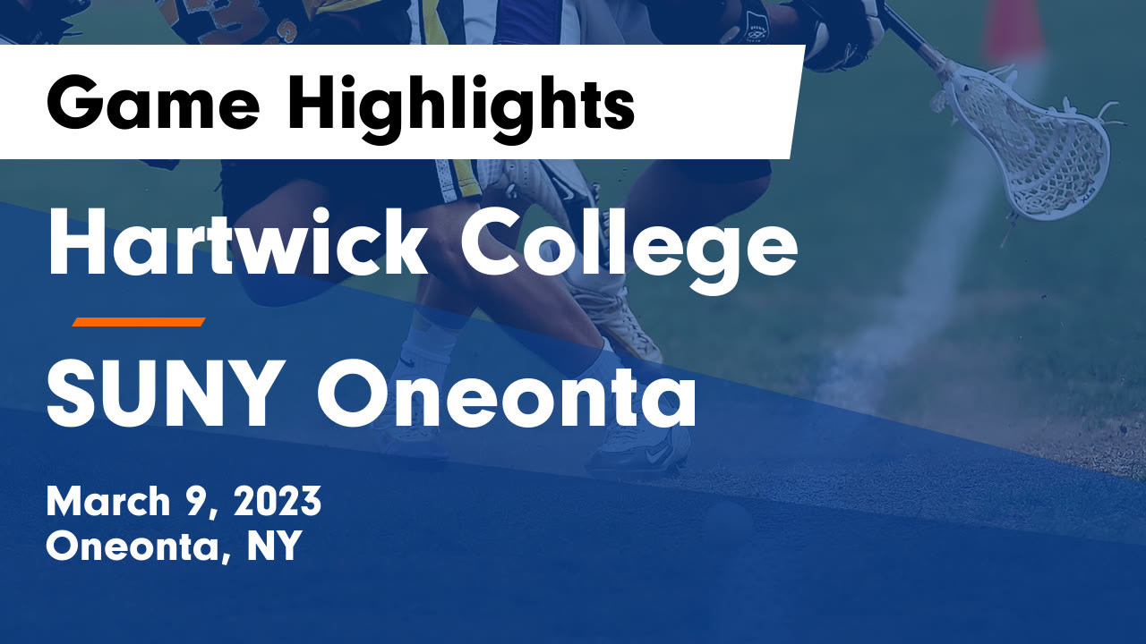 Hartwick College vs SUNY Oneonta Game Highlights - March 9, 2023 ...