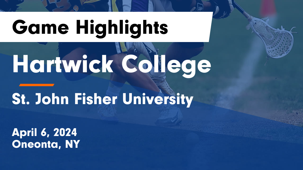 Hartwick College vs St. John Fisher University Game Highlights - April ...
