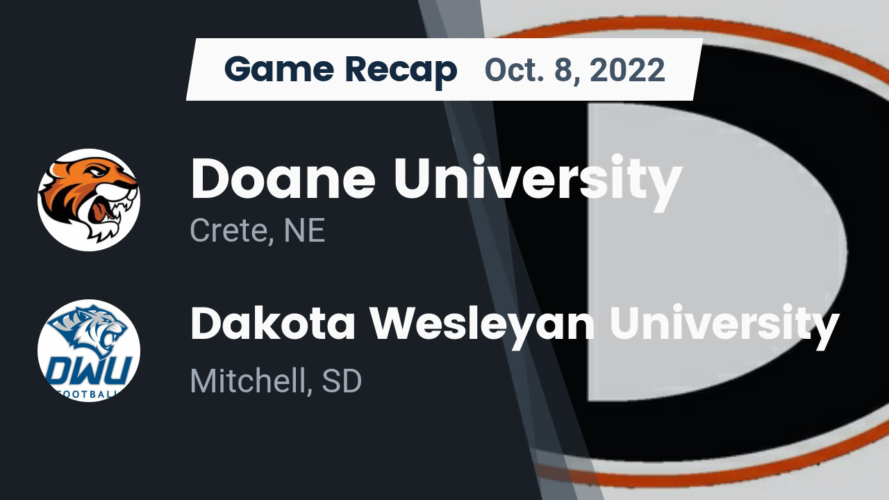 Recap: Doane University vs. Dakota Wesleyan University 2022 - Doane ...