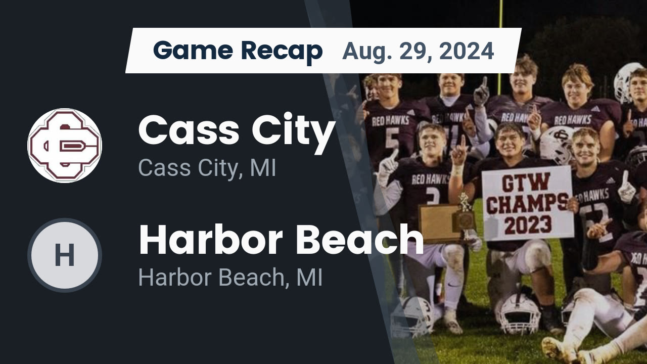 Recap: Cass City vs. Harbor Beach 2024 - Cass City highlights - Hudl