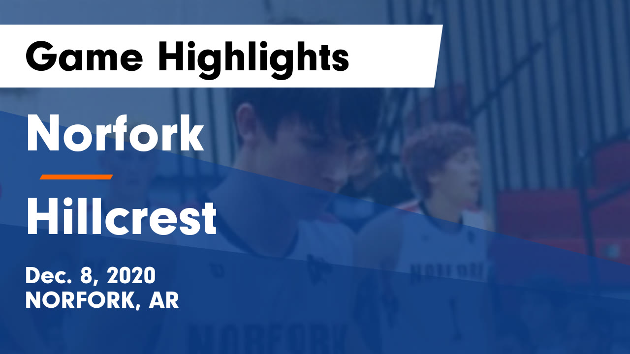 Norfork vs Hillcrest Game Highlights - Dec. 8, 2020 - Norfork High ...