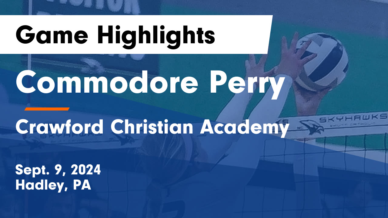Commodore Perry vs Crawford Christian Academy Game Highlights - Sept. 9 ...