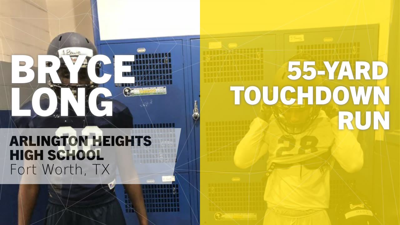 55-yard Touchdown Run vs Granbury - Bryce Long highlights - Hudl