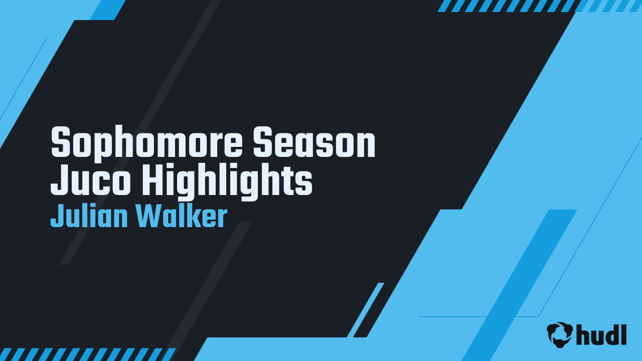 Sophomore Season Juco Highlights - Julian Walker highlights - Hudl