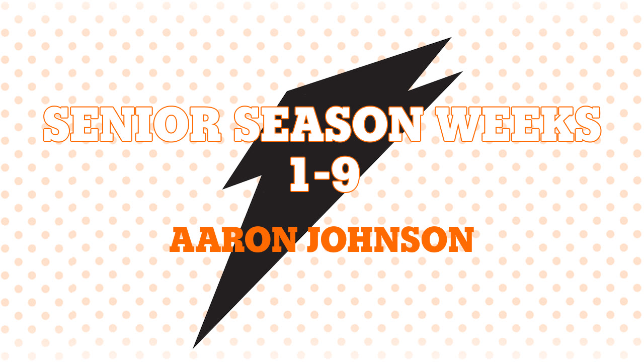 Senior Season Weeks 1-9 - Aaron Johnson highlights - Hudl
