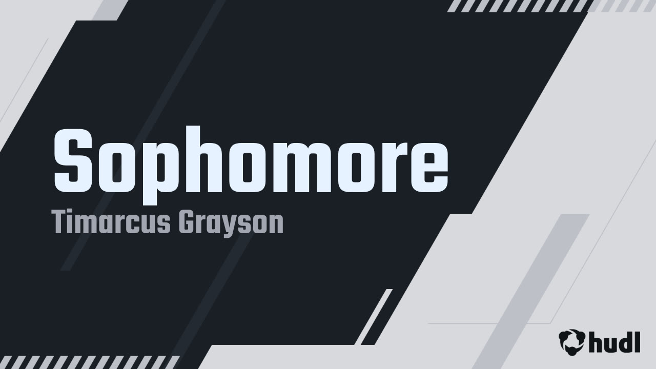 Sophomore - Timarcus Grayson highlights - Hudl
