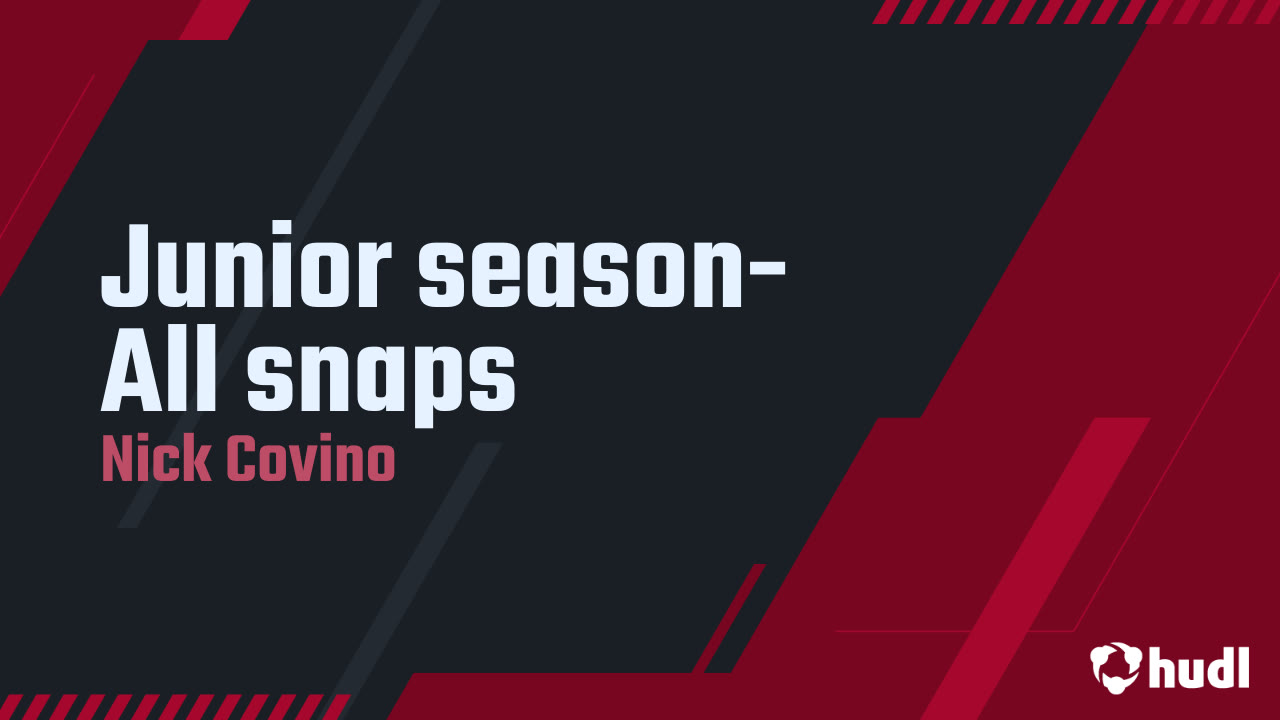 Junior season-All snaps - Nick Covino highlights - Hudl