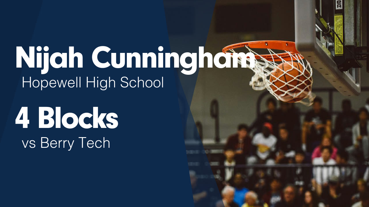 4 Blocks vs Berry Tech - Nijah Cunningham highlights - Hudl