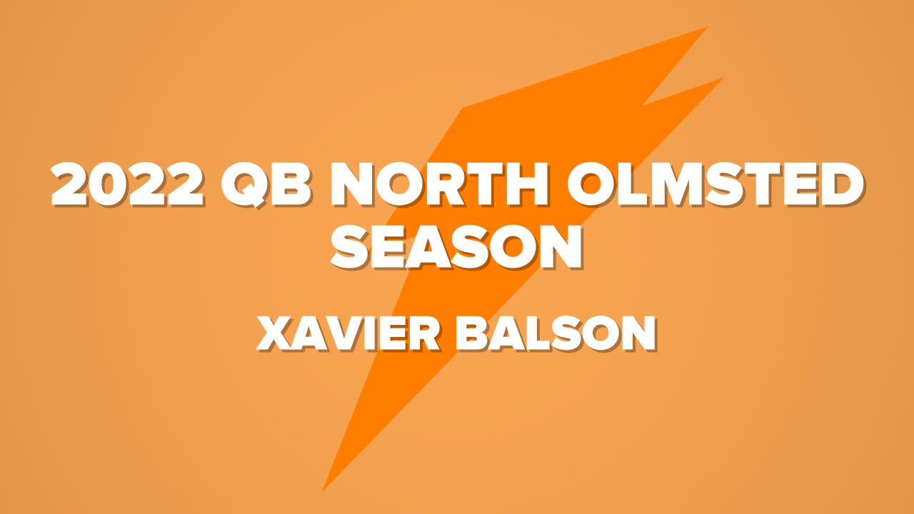 2022 QB North Olmsted Season - Xavier Balson highlights - Hudl