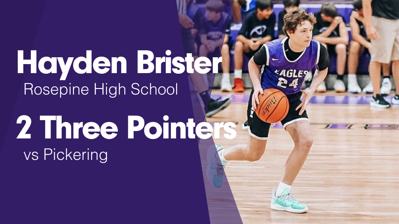 2 Three Pointers vs Pickering - Hayden Brister highlights - Hudl