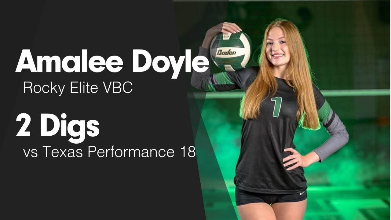 2 Digs vs Texas Performance 18 - Amalee Doyle highlights - Hudl