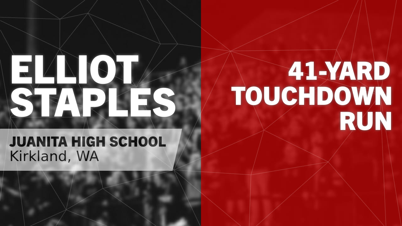 41-yard Touchdown Run vs North Creek (Bothell, WA) - Elliot Staples ...