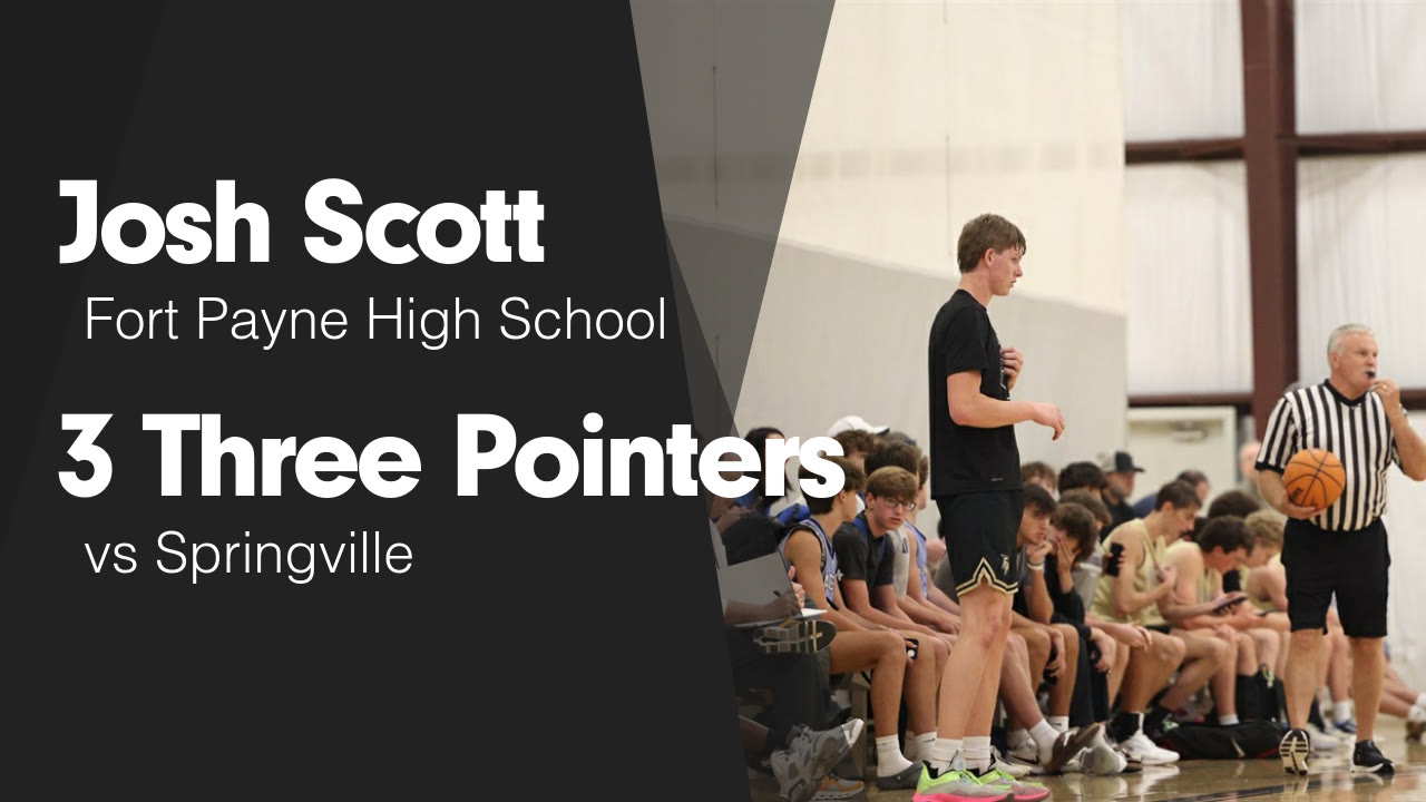 3 Three Pointers vs Springville - Josh Scott highlights - Hudl