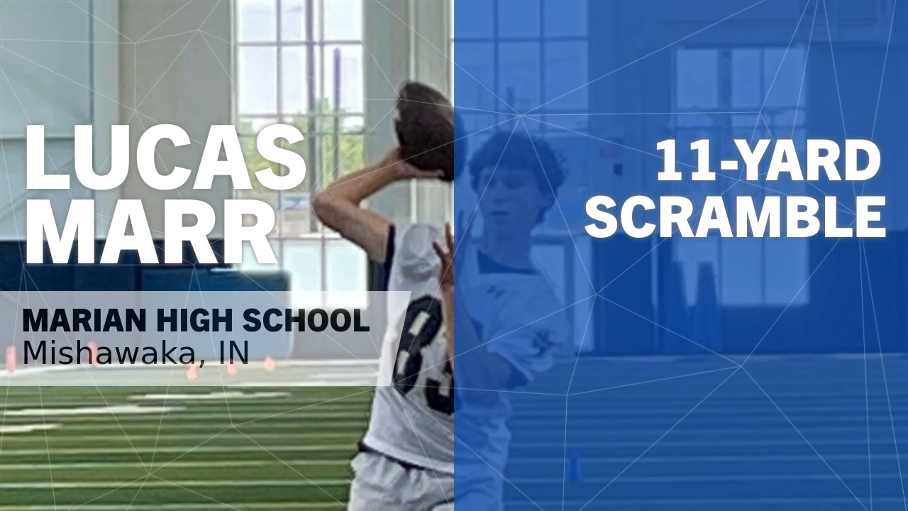 11-yard Scramble vs Adams - Lucas Marr highlights - Hudl