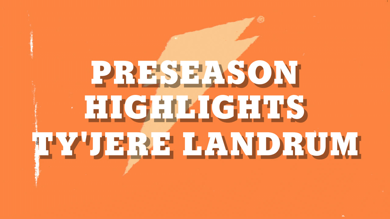 PRESEASON HIGHLIGHTS - Ty'Jere Landrum highlights - Hudl