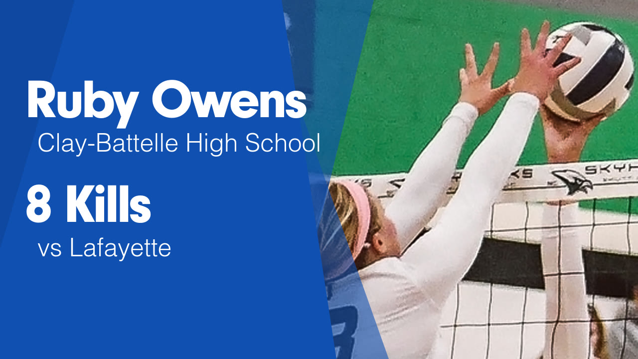 8 Kills vs Lafayette - Ruby Owens highlights - Hudl