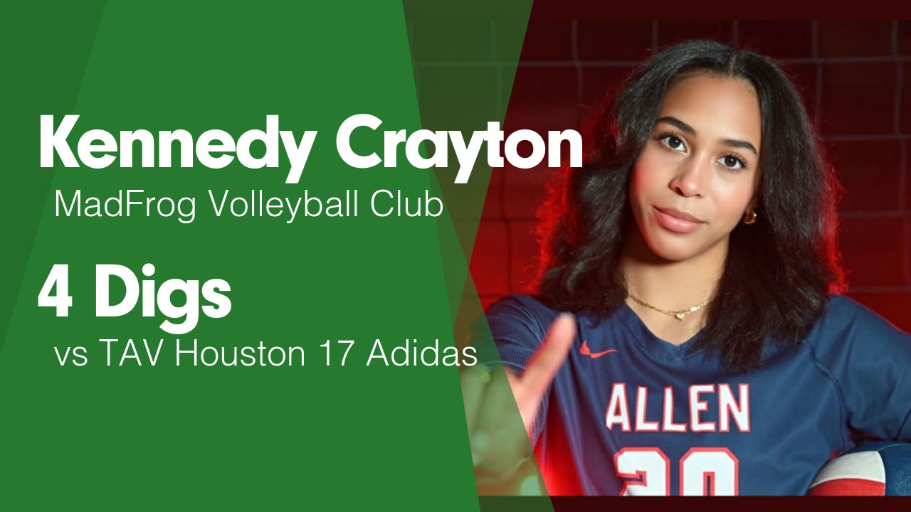 4 Digs vs TAV Houston 17 Adidas - Kennedy Crayton highlights - Hudl
