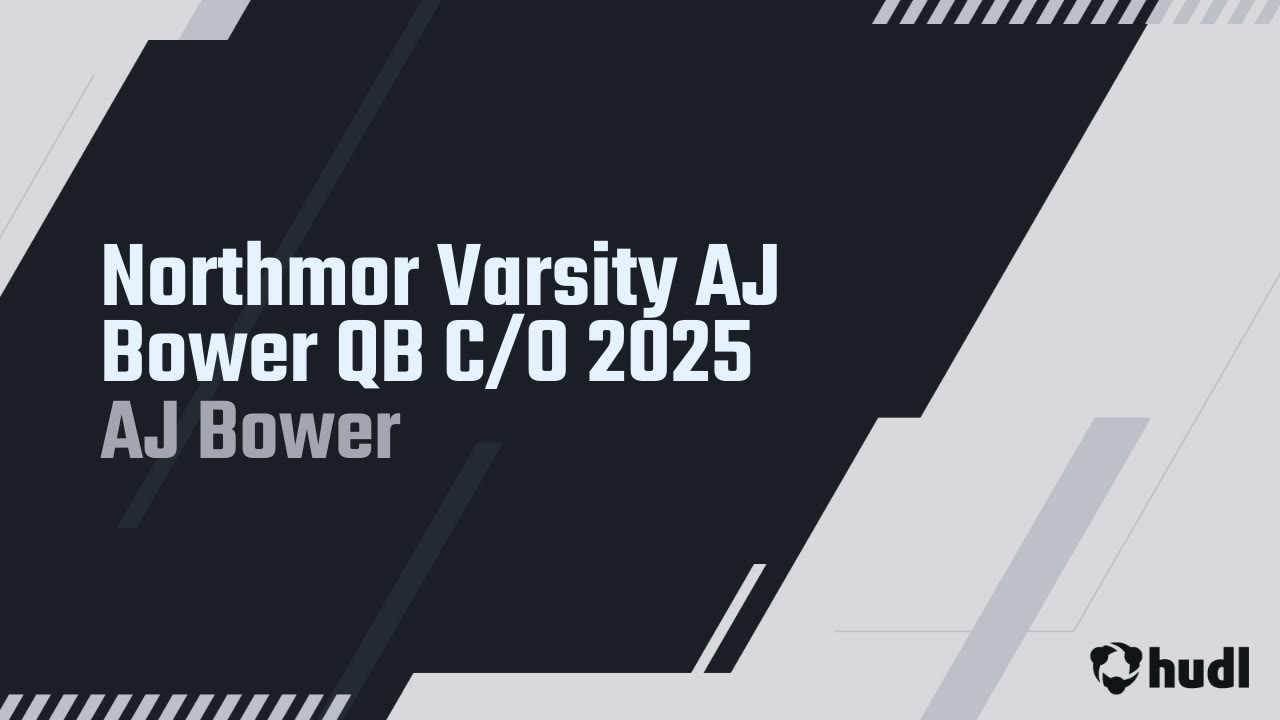 Northmor Varsity AJ Bower QB C/O 2025 - AJ Bower highlights - Hudl