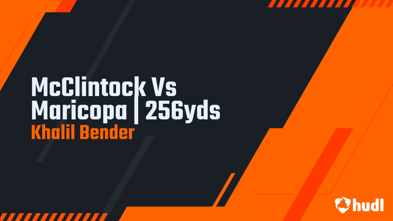 McClintock Vs Maricopa | 256yds - Khalil Bender highlights - Hudl