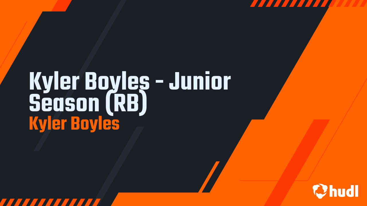 Kyler Boyles - Junior Season (RB) - Kyler Boyles highlights - Hudl
