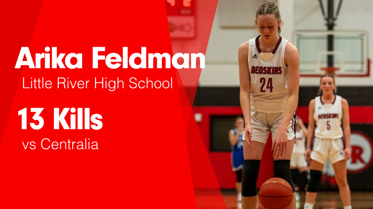 13 Kills vs Centralia - Arika Feldman highlights - Hudl