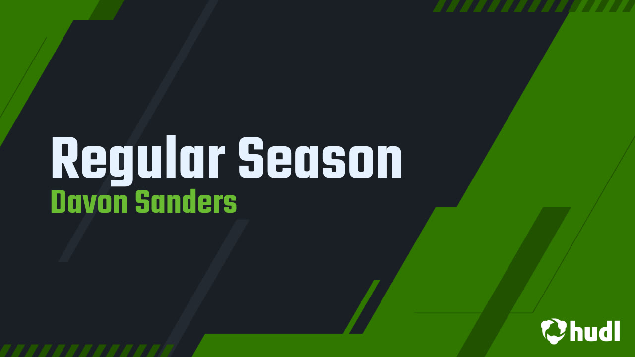 Regular Season - Davon Sanders highlights - Hudl