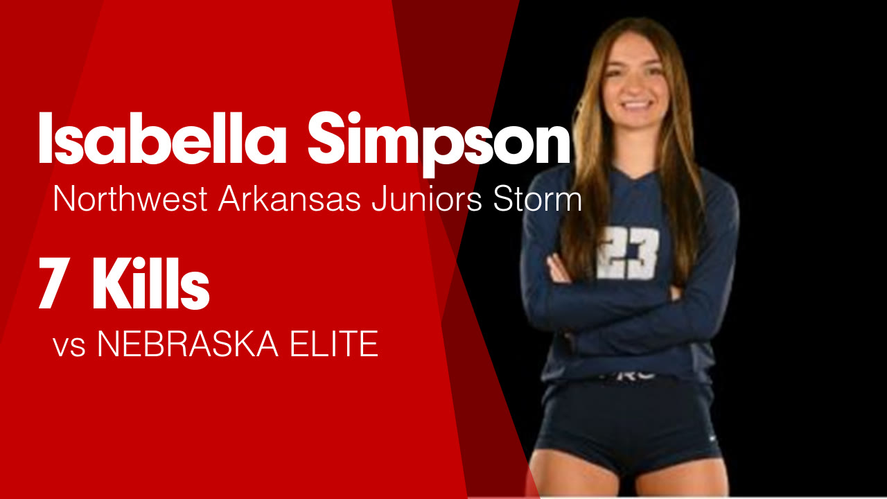 7 Kills vs NEBRASKA ELITE - Isabella Simpson highlights - Hudl