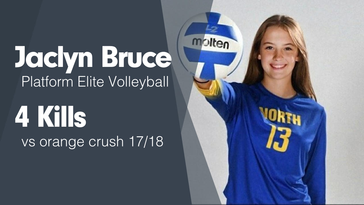 4 Kills vs orange crush 17/18 - Jaclyn Bruce highlights - Hudl