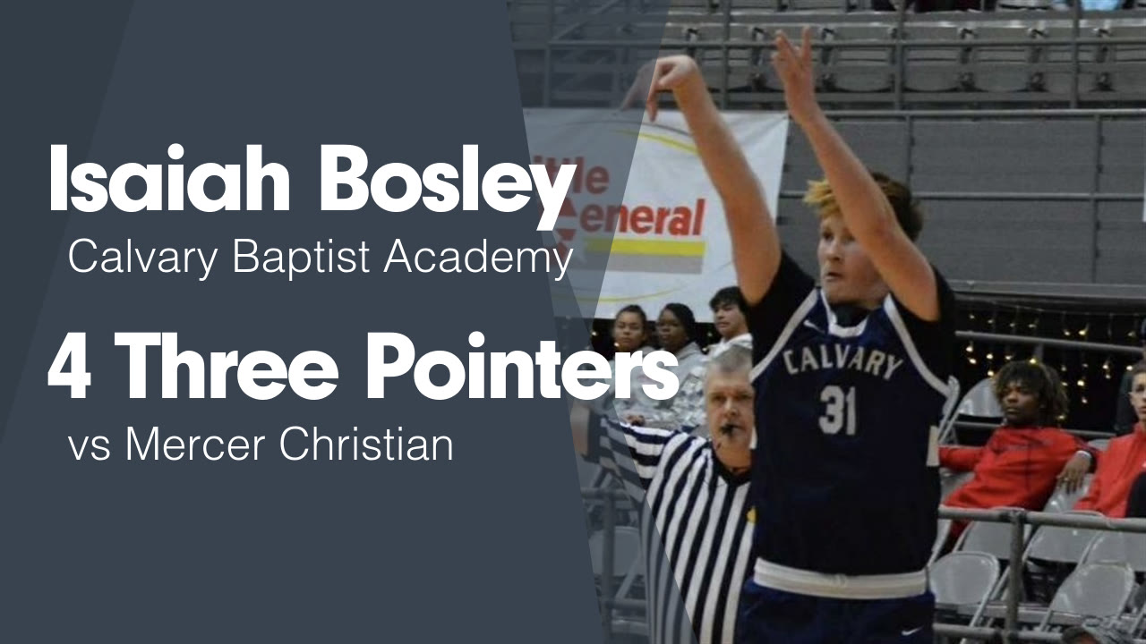 4 Three Pointers vs Mercer Christian - Isaiah Bosley highlights - Hudl
