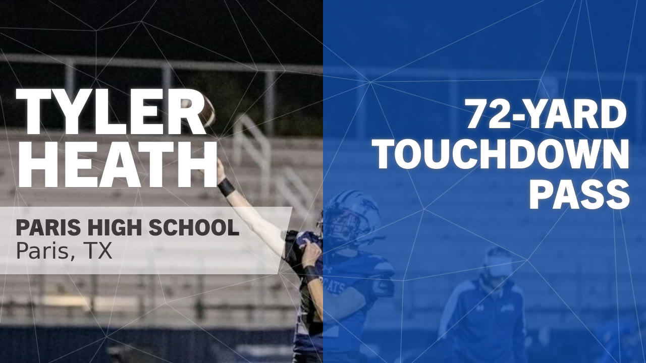 72-yard Touchdown Pass vs Van Alstyne - Tyler Heath highlights - Hudl