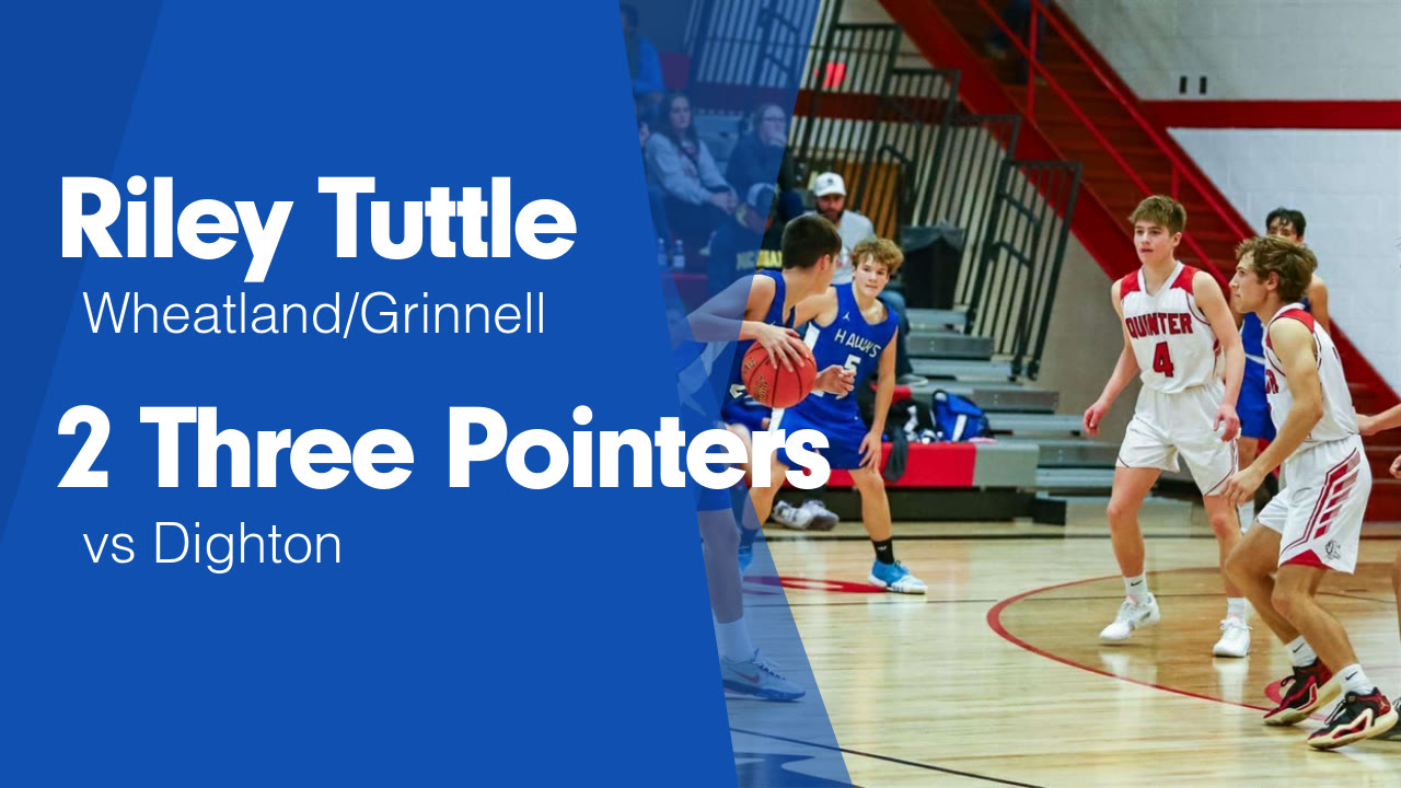 2 Three Pointers vs Dighton - Riley Tuttle highlights - Hudl