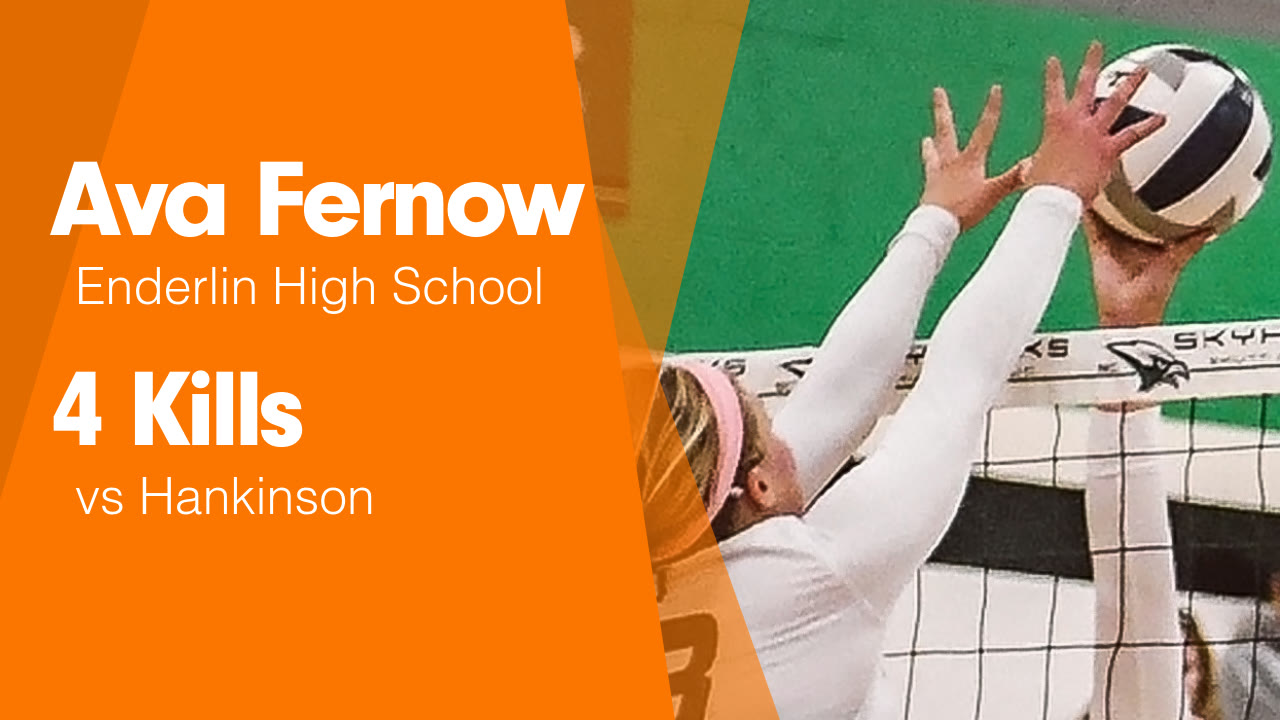 4 Kills vs Hankinson - Ava Fernow highlights - Hudl
