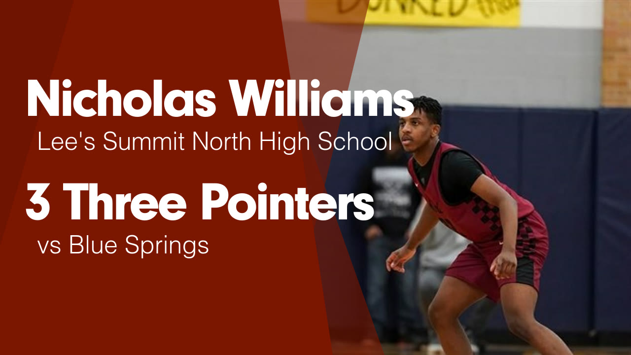 3 Three Pointers vs Blue Springs - Nicholas Williams highlights - Hudl