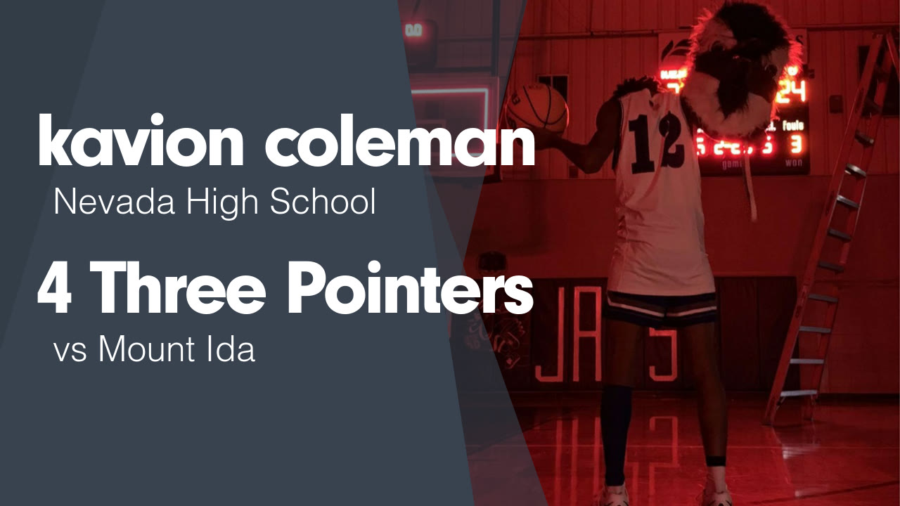 4 Three Pointers vs Mount Ida - kavion coleman highlights - Hudl