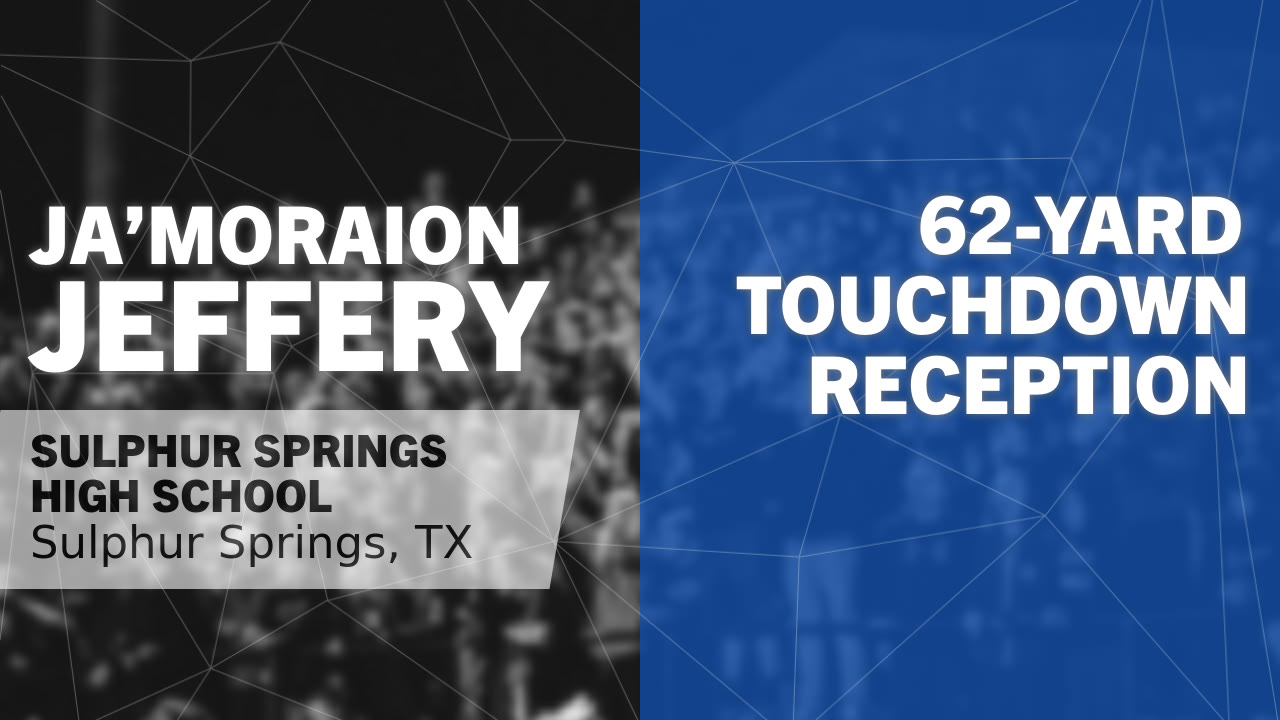 62-yard Touchdown Reception vs Greenville - Ja’Moraion Jeffery ...