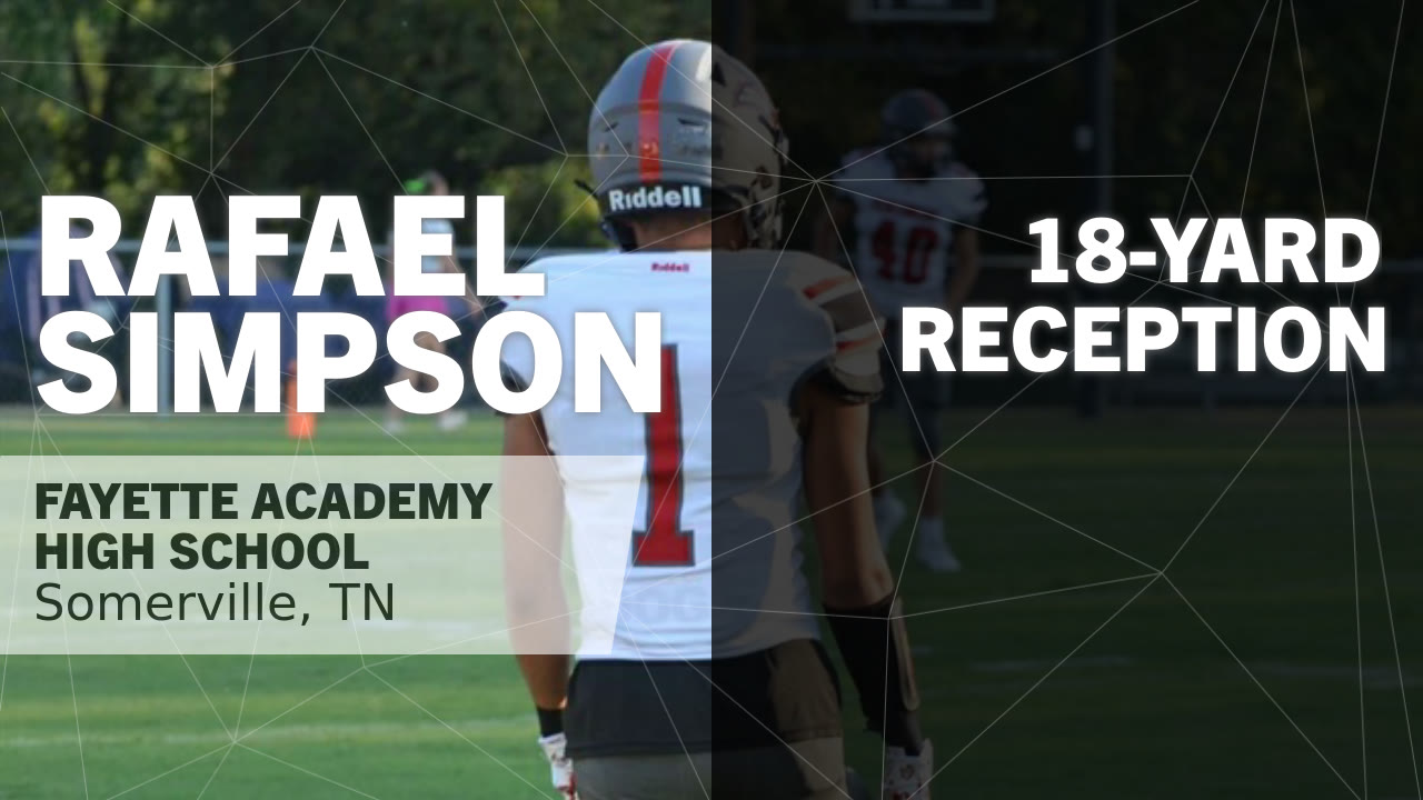 18-yard Reception vs Memphis Harding Academy - Rafael Simpson highlights - Hudl