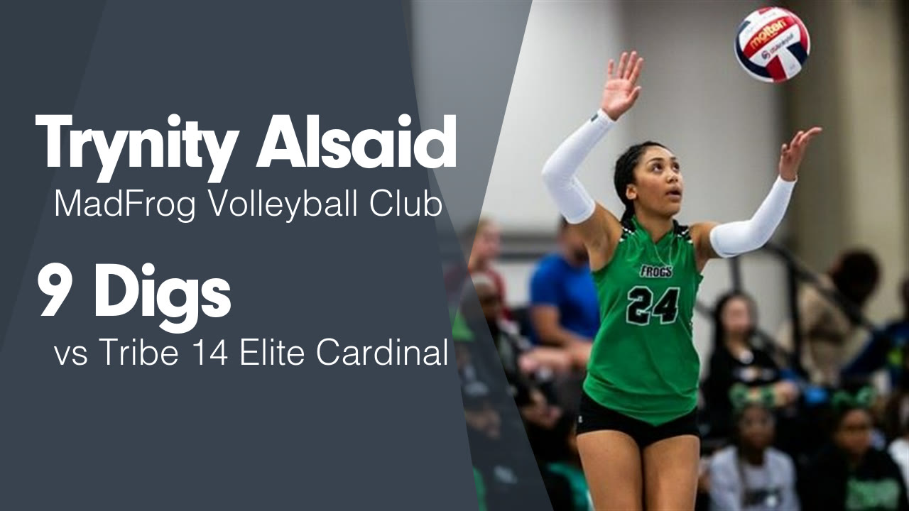 9 Digs vs Tribe 14 Elite Cardinal - Trynity Alsaid highlights - Hudl
