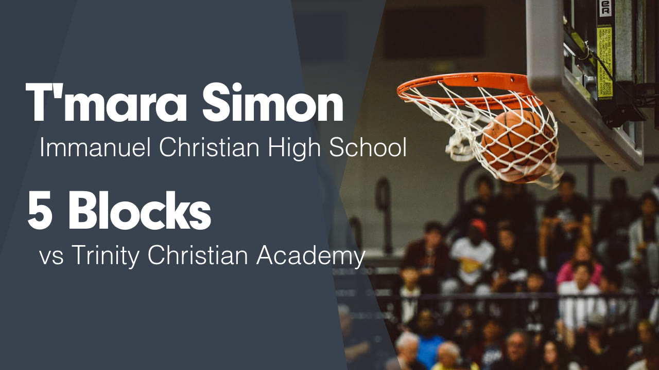 5 Blocks vs Trinity Christian Academy - T'mara Simon highlights - Hudl