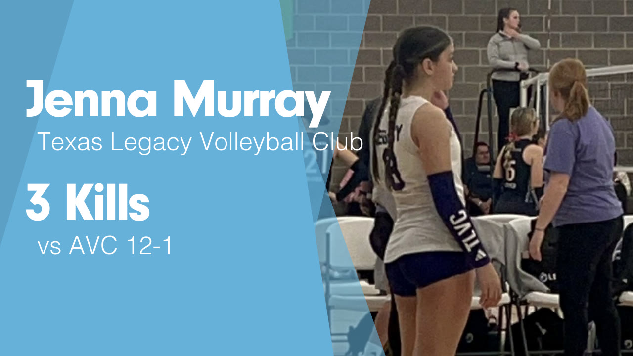 3 Kills vs AVC 12-1 - Jenna Murray highlights - Hudl