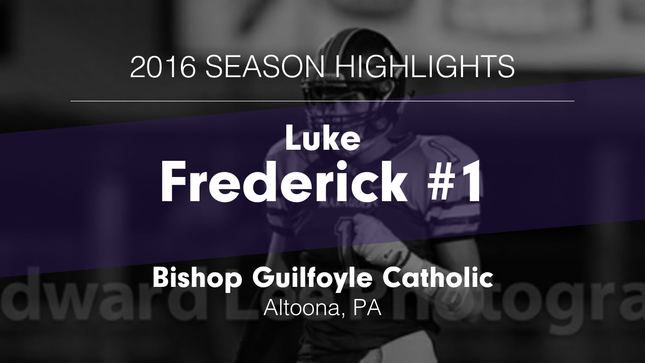 2016 Season Highlights - Luke Frederick #1 highlights - Hudl