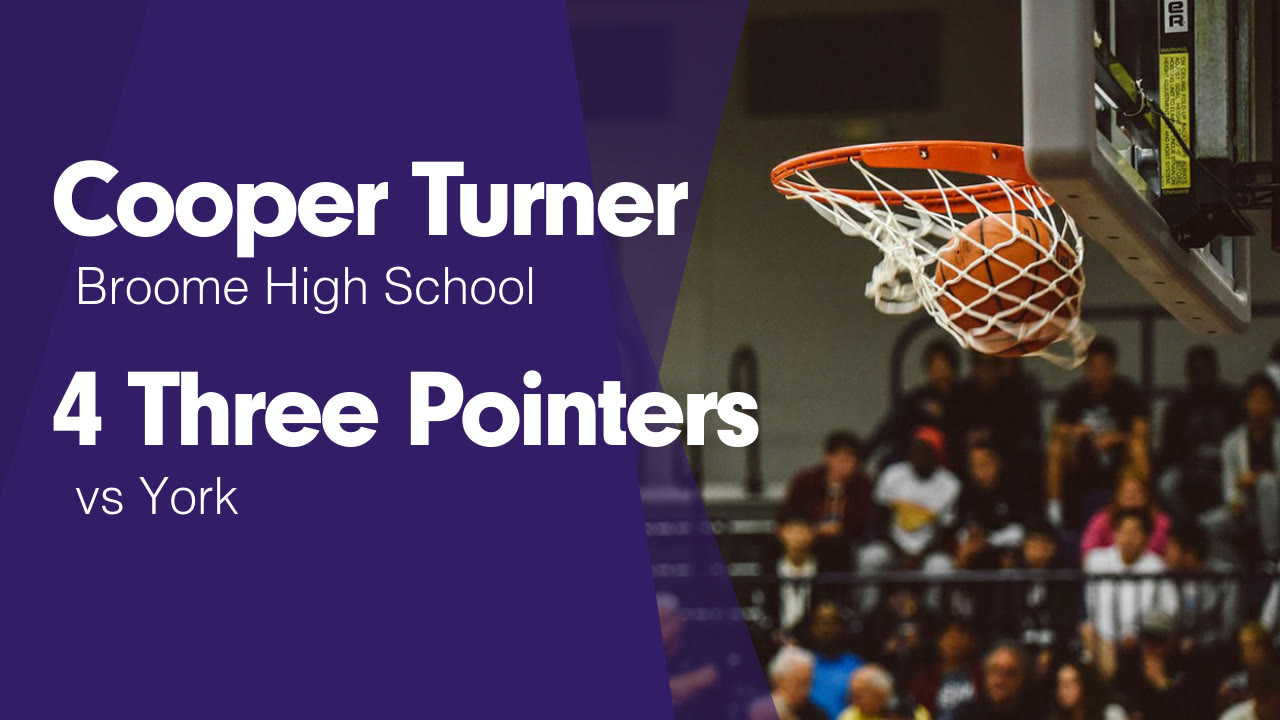 4 Three Pointers vs York - Cooper Turner highlights - Hudl