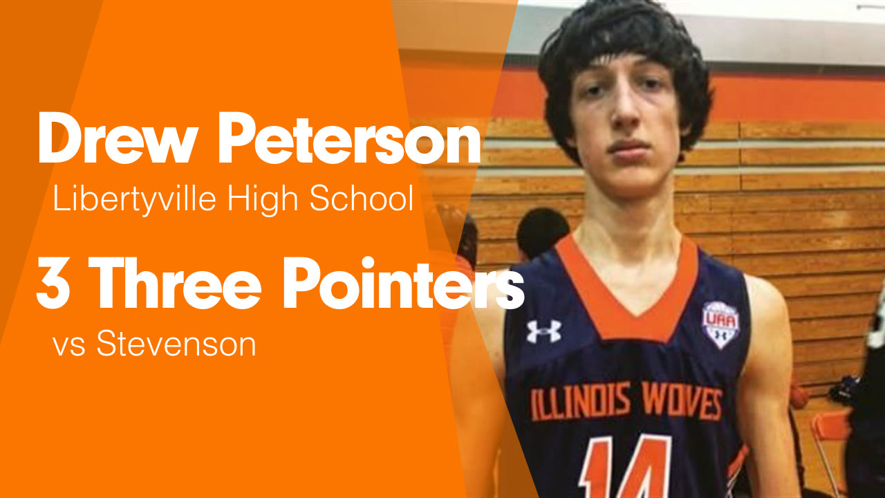 3 Three Pointers vs Stevenson - Drew Peterson highlights - Hudl