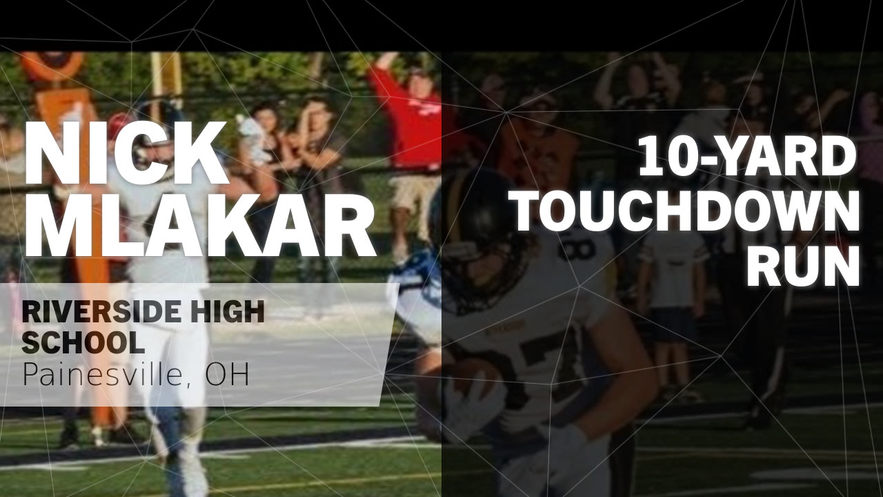 10-yard Touchdown Run vs Harvey - Nick Mlakar highlights - Hudl