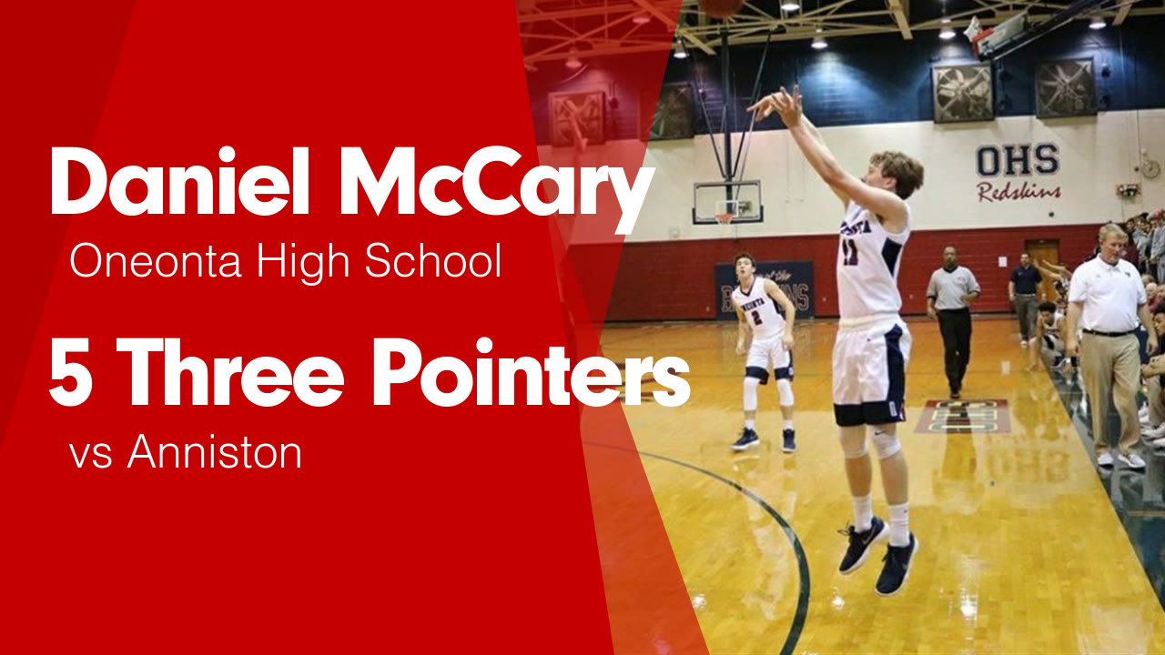 5 Three Pointers vs Anniston - Daniel McCary highlights - Hudl